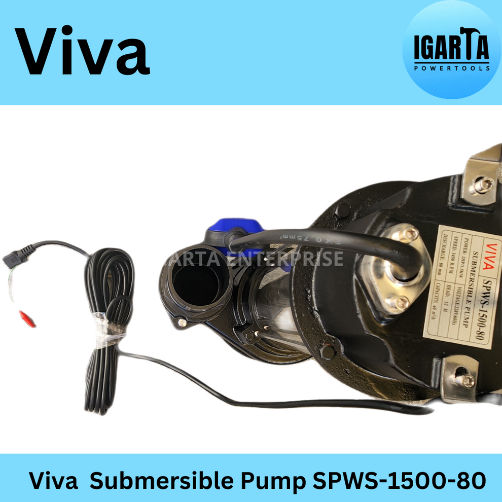 Viva 2HP Submersible Water Pump SPWS-1500-80 (Sewage or Dirty Water ...