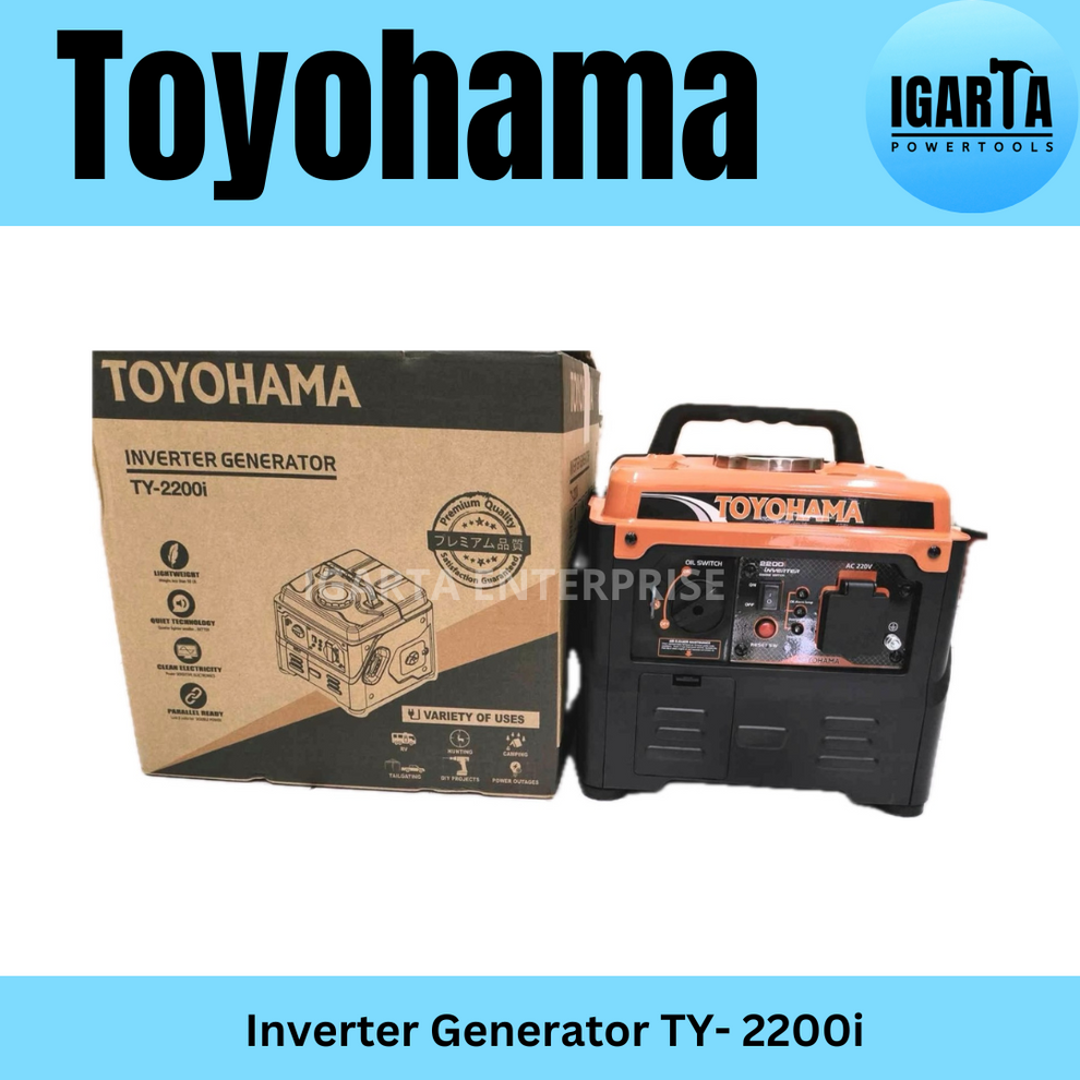 Toyohama TY-2200i Inverter Generator – Igarta Enterprise Power Tools ...